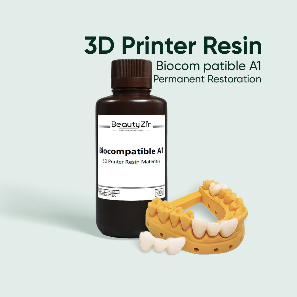 3D Printer Permanent Restoration Biocompatible Resin 1 Bottle (500g ...
