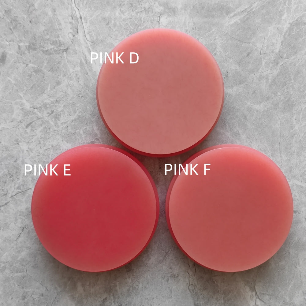 PMMA Pink Block 98mm 95mm (Thickness 12mm-30mm)
